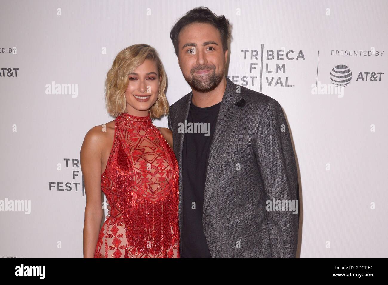 Hailey Baldwin, Bert Marcus attending the premiere of the movie ...