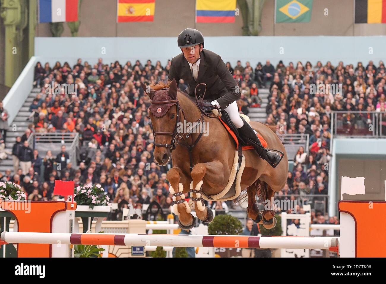 Simon Delestre, of France, on Hermes Ryan won the Saut Hermes at the ...