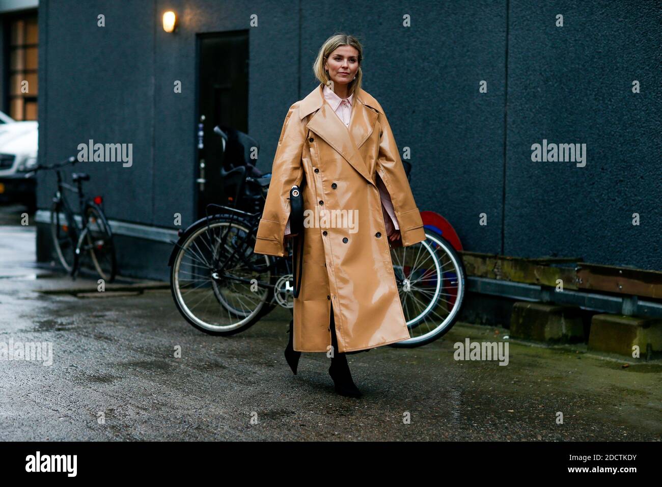 Street style, Janka Polliani arriving at Cecilie Bahnsen Fall-Winter ...