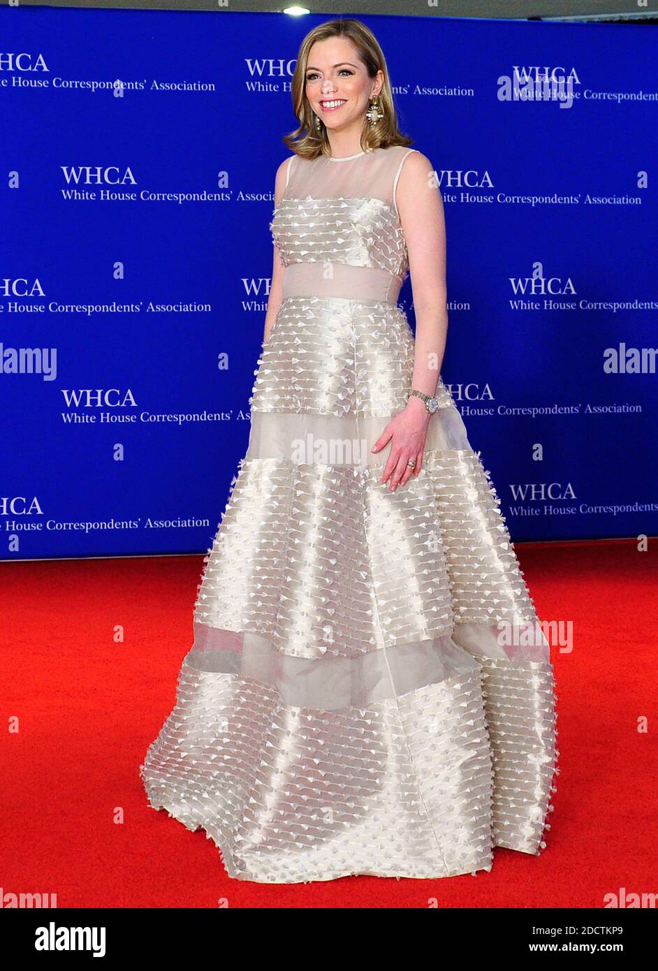 Kayla Tausche arrives for the 2018 White House Correspondents ...