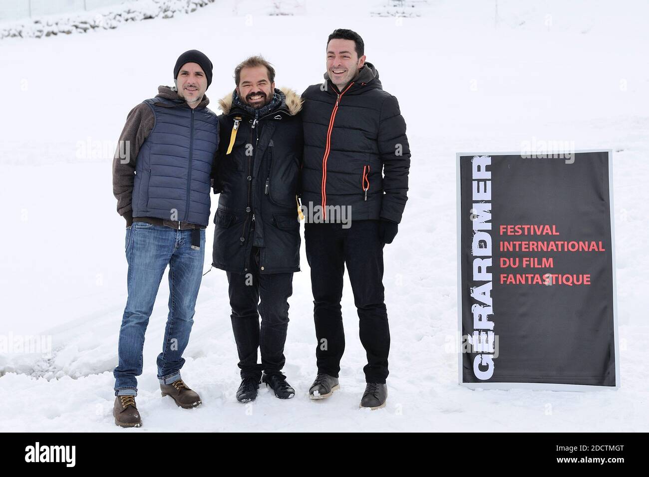 Alexandre Bustillo, Xavier Gens et Julien Maury assistent a un ...