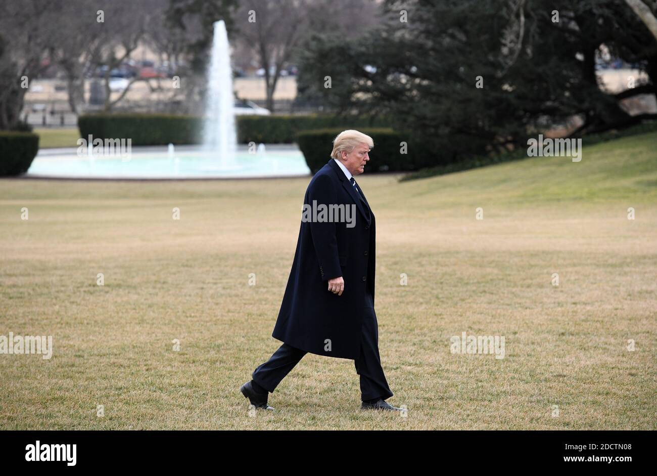 U.S. President Donald Trump returns to the White House, February 1 ...