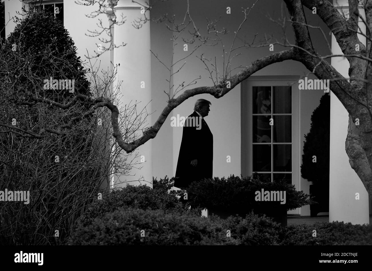 U.S. President Donald Trump returns to the White House, February 1 ...