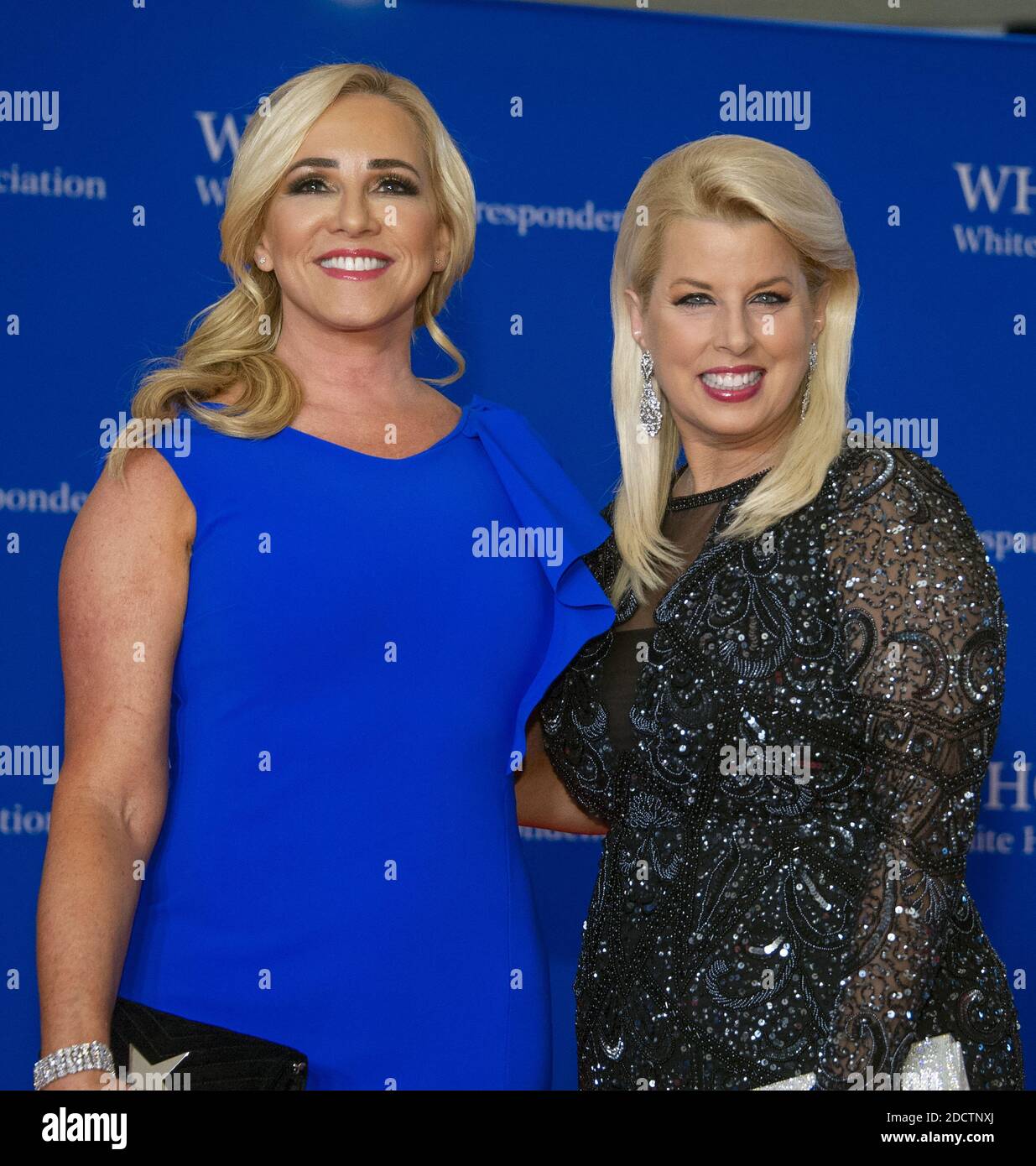 Jamie Colby, left, and Rita Cosby, right, arrive for the 2018 White ...