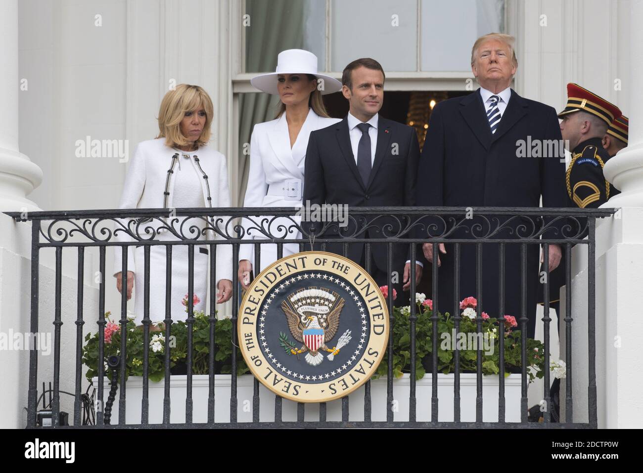 United States President Donald J. Trump, French President Emmanuel ...