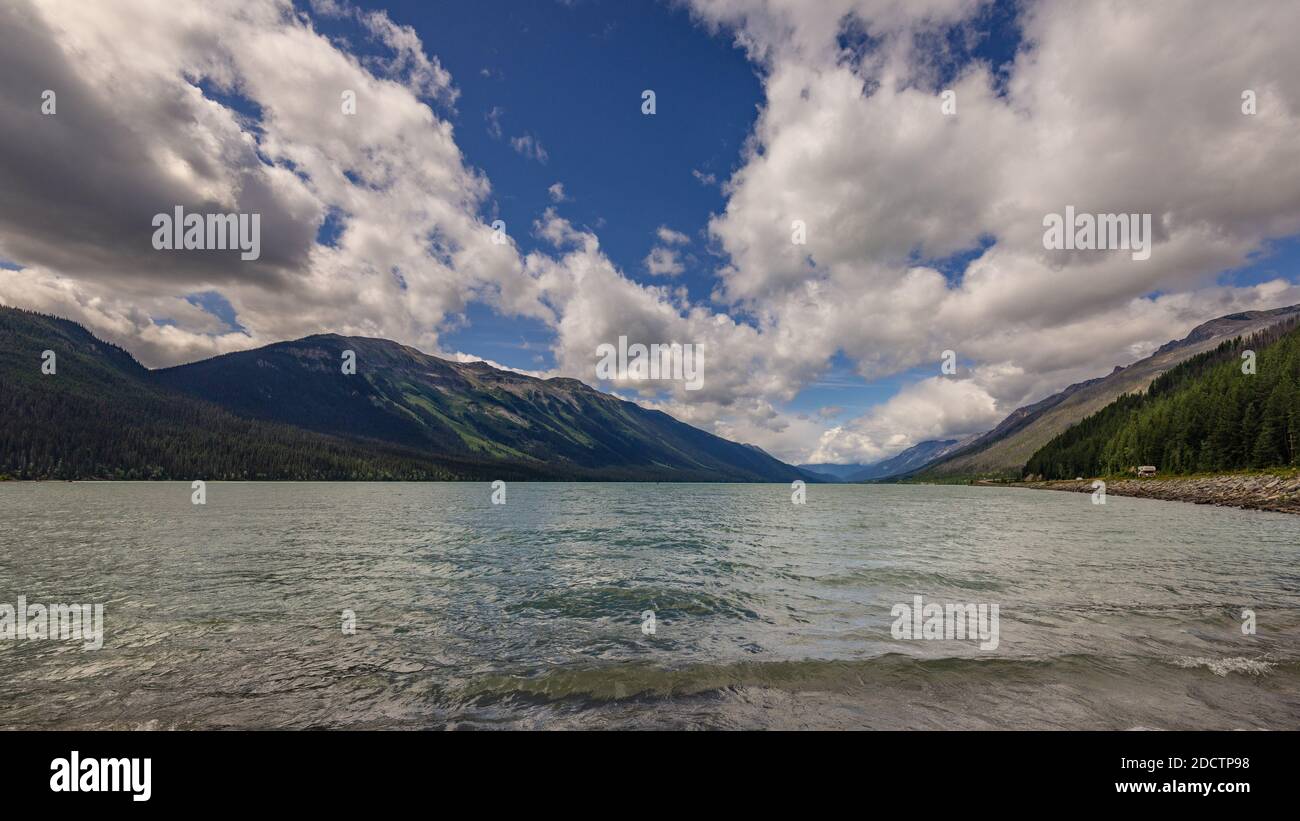 landscape shot over the route Prince George to Jasper, Canada Stock ...