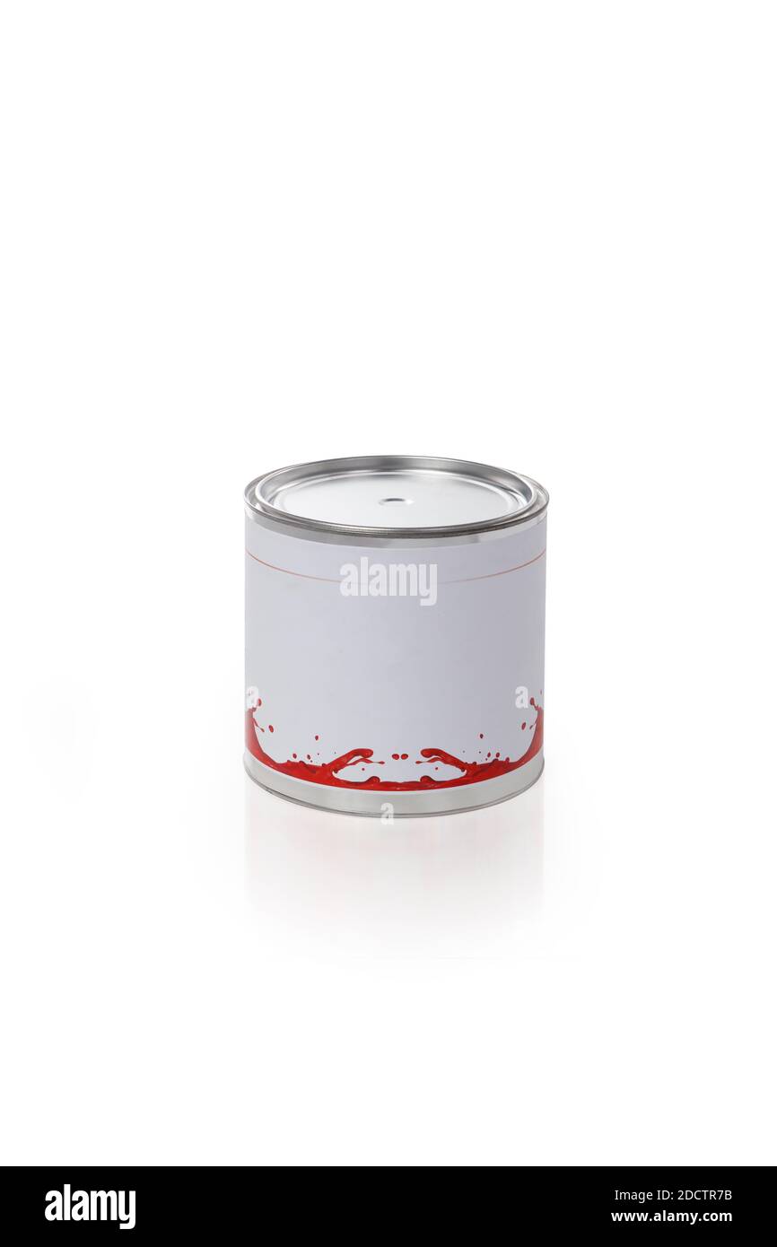 Paint bucket isolated on white background Stock Photo - Alamy