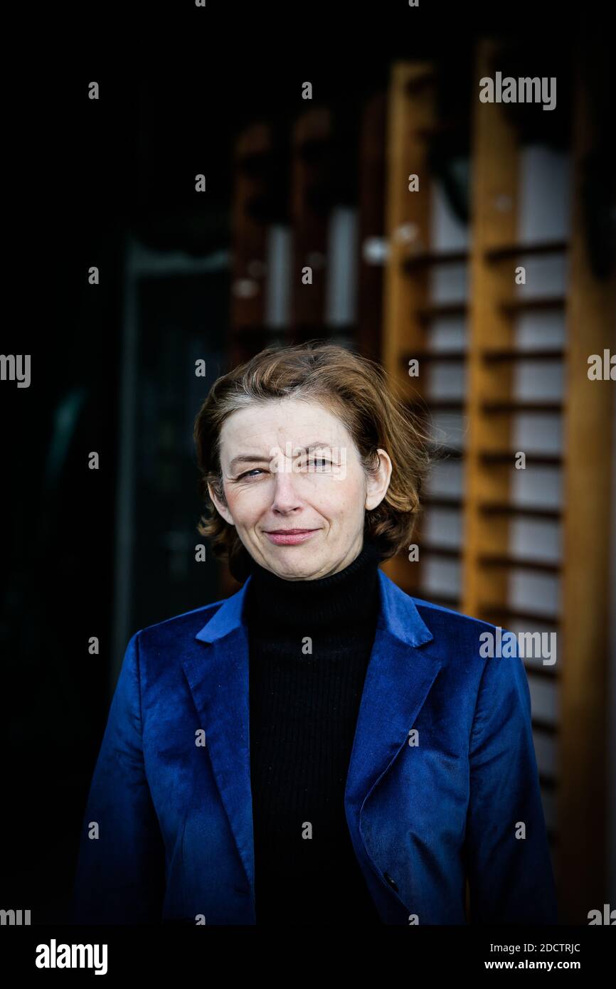 The Minister of Armies Florence Parly during her visit to Air Base 106 ...