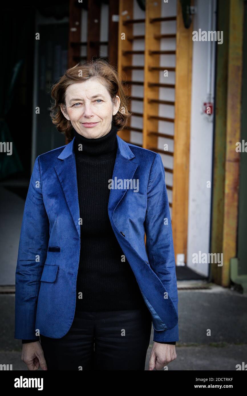 The Minister of Armies Florence Parly during her visit to Air Base 106 ...