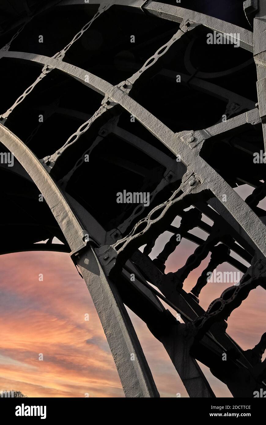 Effects of stress such as breaks in ties linking structural ribs of the ...