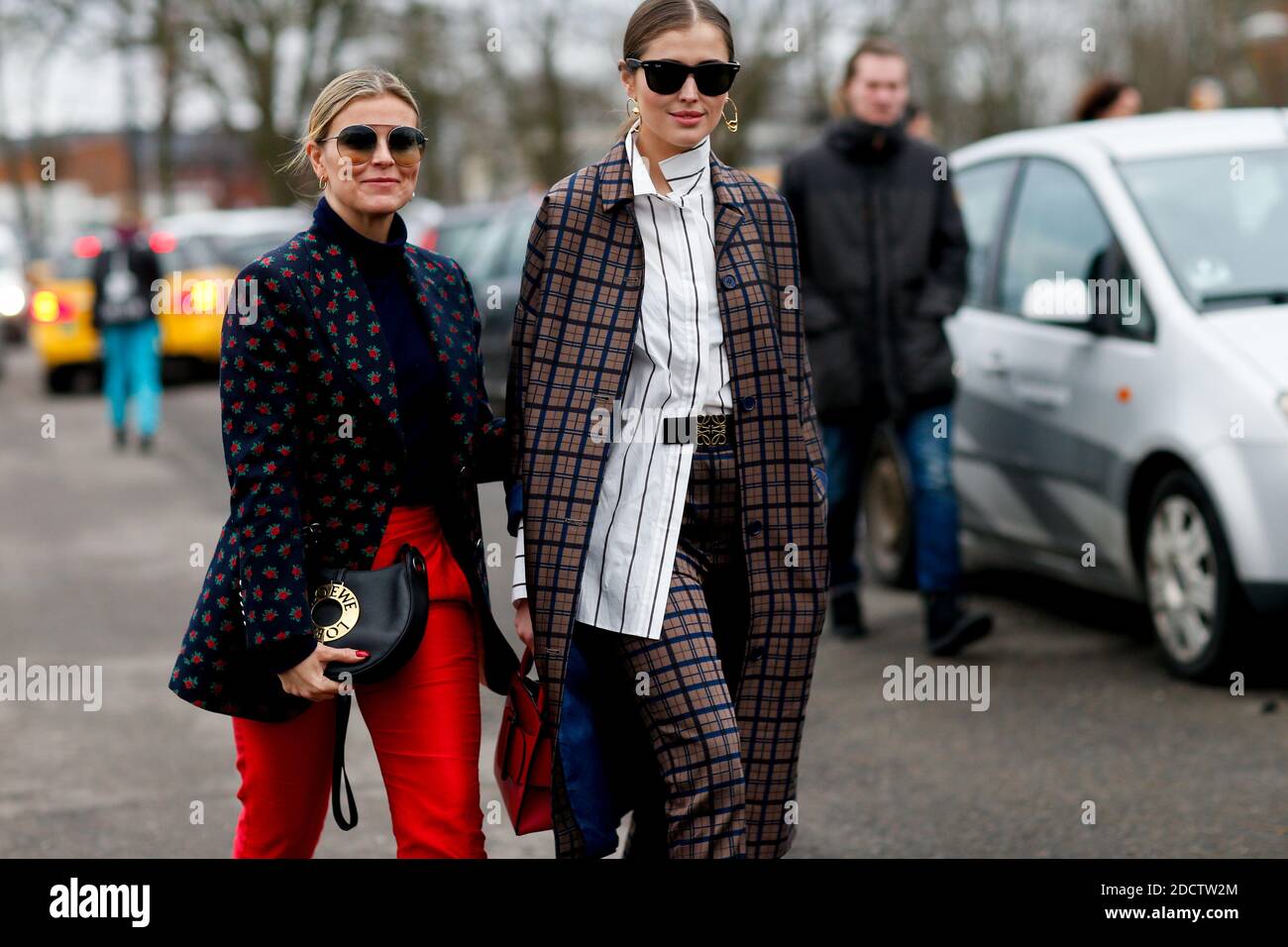 Street style, Janka Polliani and Darja Barannik arriving at Munthe Fall ...