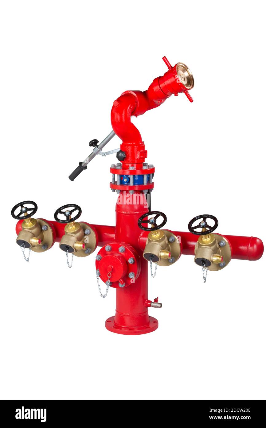 The factory produces a large number of fire hydrants. red fire hydrant ...