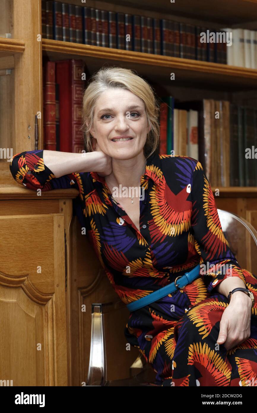 Olivia Cote attending a press conference for the film Larguees on March ...