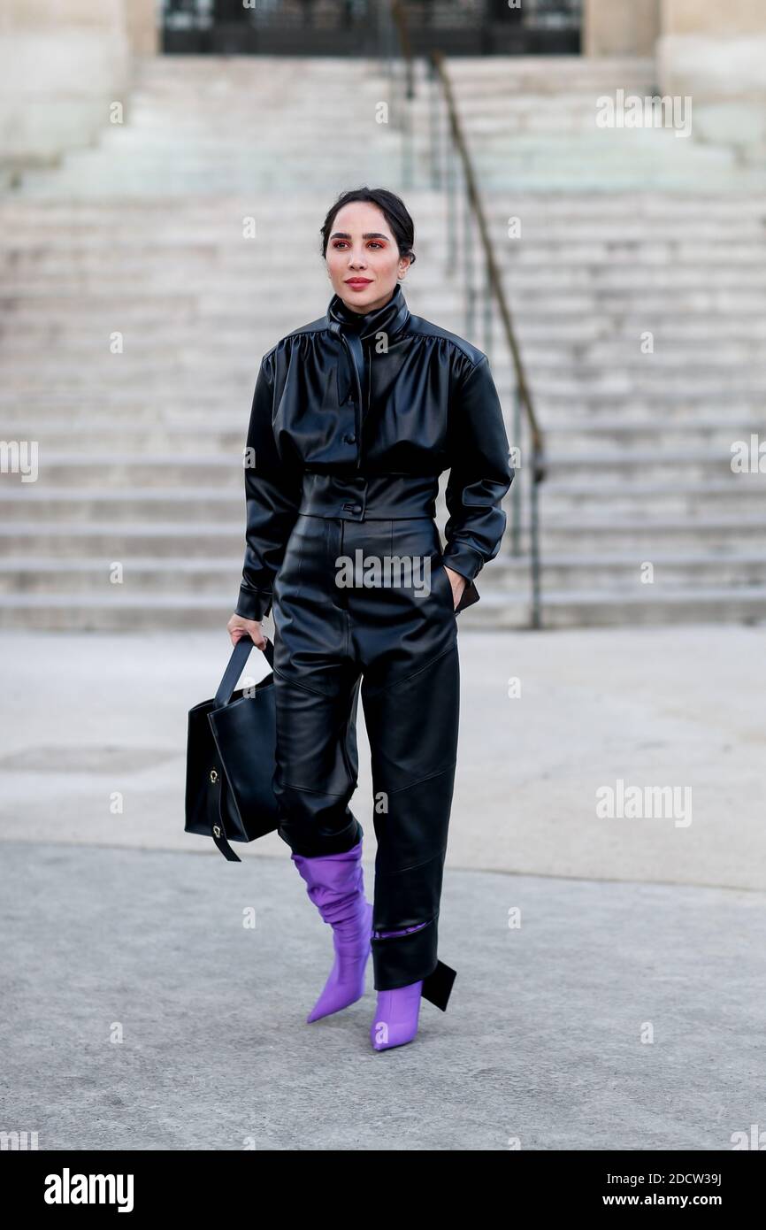 Street style, Dana Hourani arriving at Elie Saab Fall-Winter 2018-2019 ...