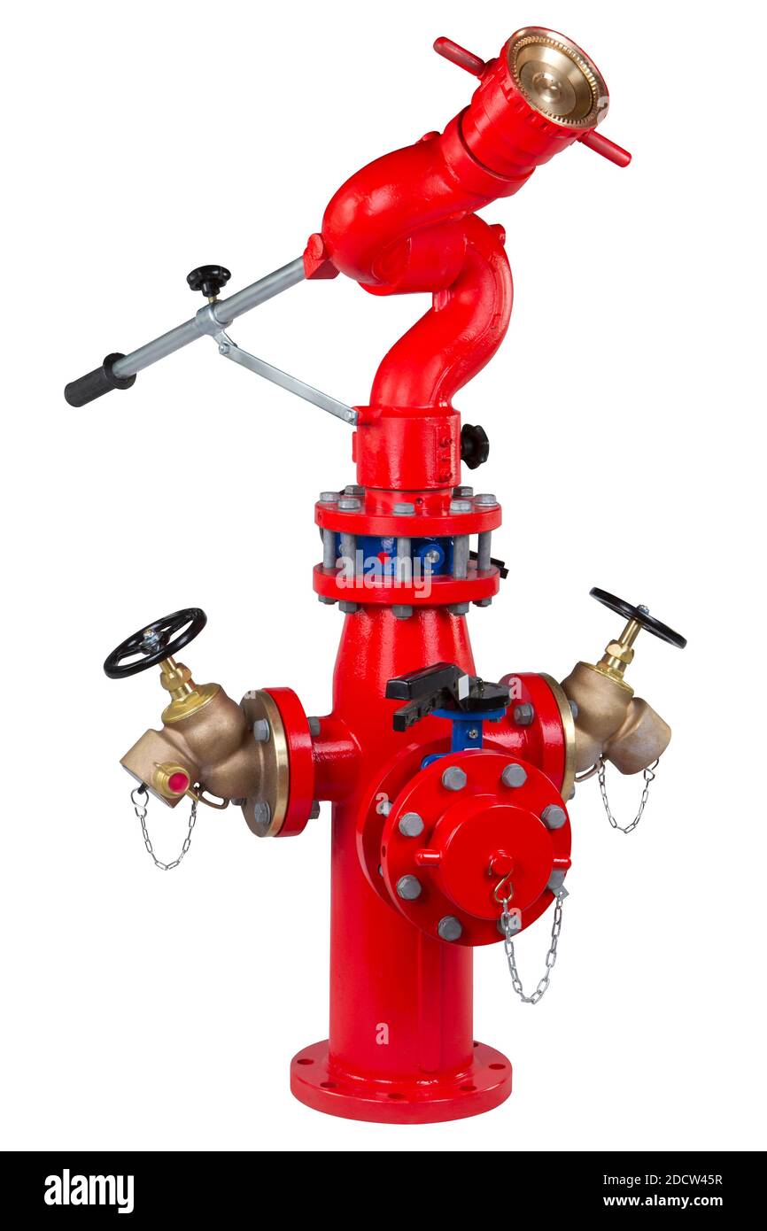 The factory produces a large number of fire hydrants. red fire hydrant ...