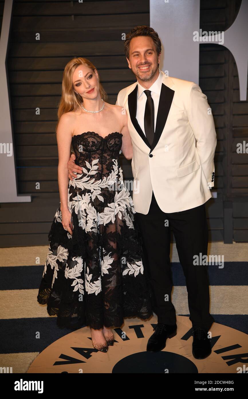Actress Amanda Seyfried and actor Thomas Sadoski attending the 2018 ...