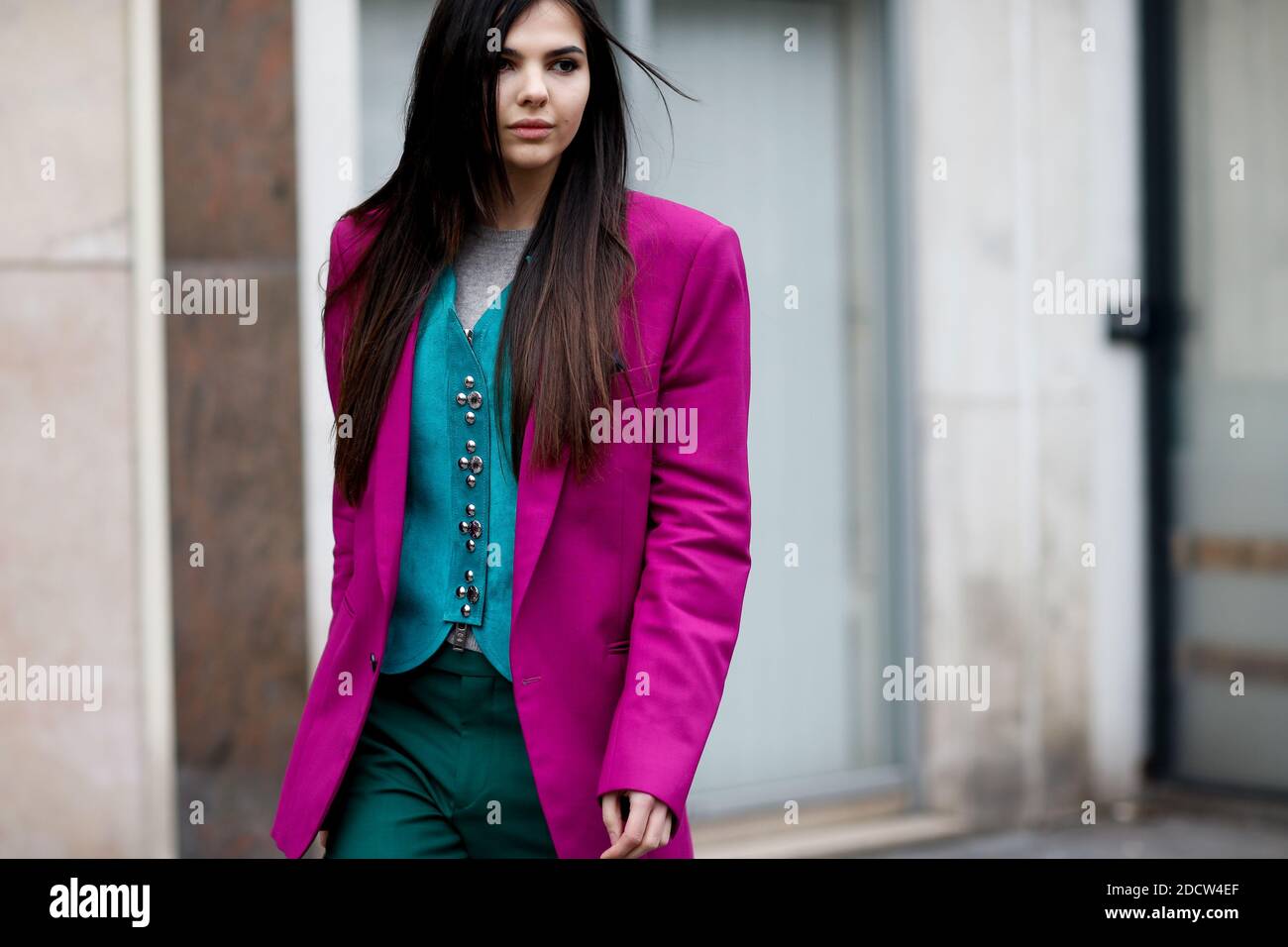 Street style, Doina Ciobanu arriving at Altuzarra Fall-Winter 2018-2019 ...