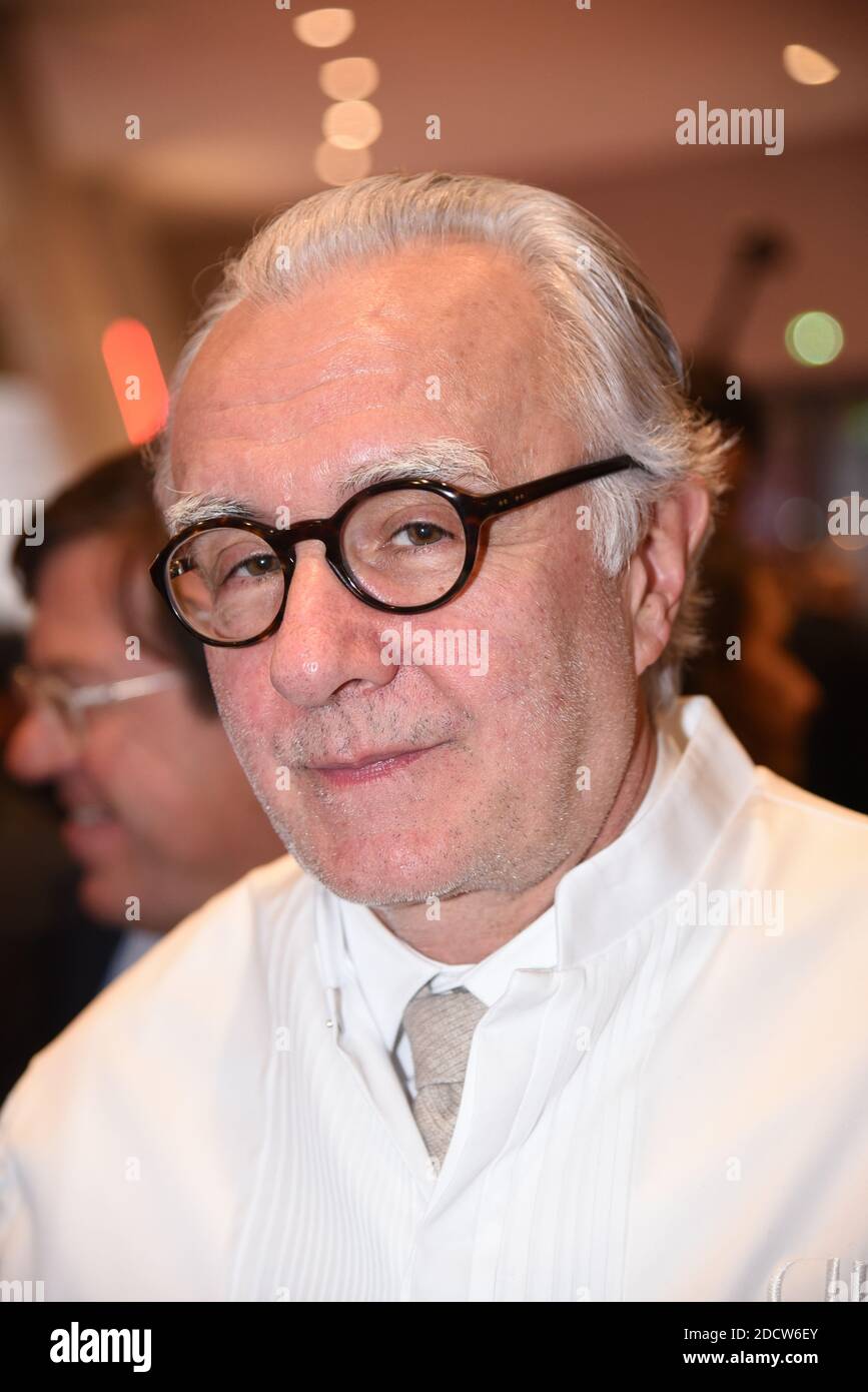 French Chef Alain Ducasse during the Michelin guide award ceremony at ...