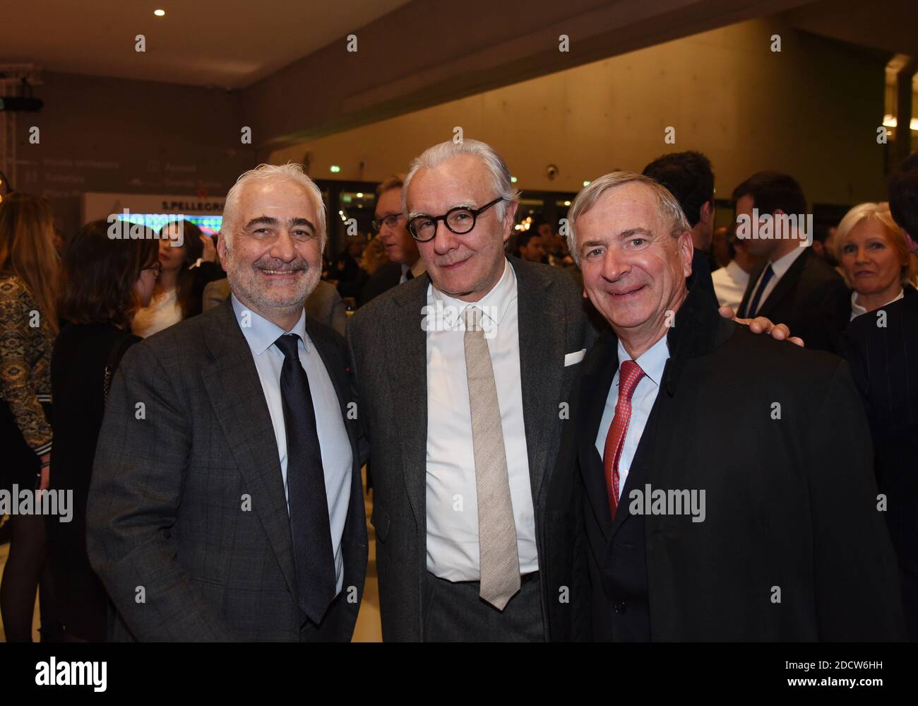 French Chef Guy Savoy and French Chef Alain Ducasse during the Michelin ...