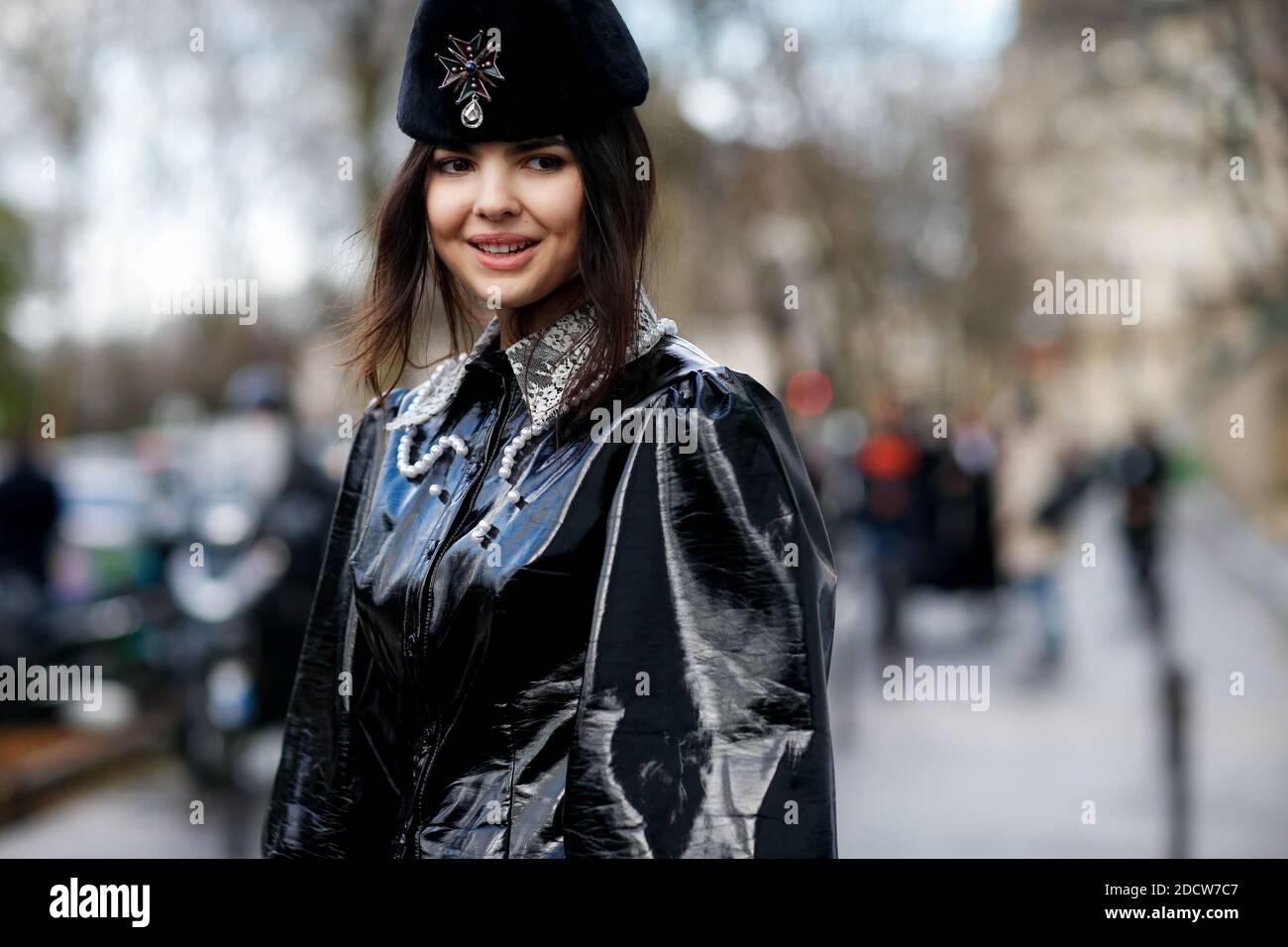 Street style, Doina Ciobanu arriving at Dior Spring-Summer 2018 Haute ...