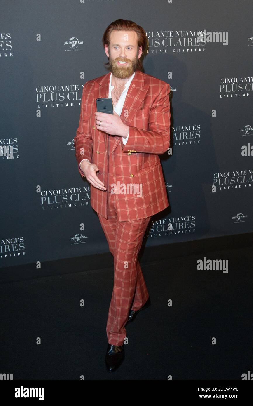 Eric Johann Johnson attends Fifty Shades Freed world premiere at Salle ...