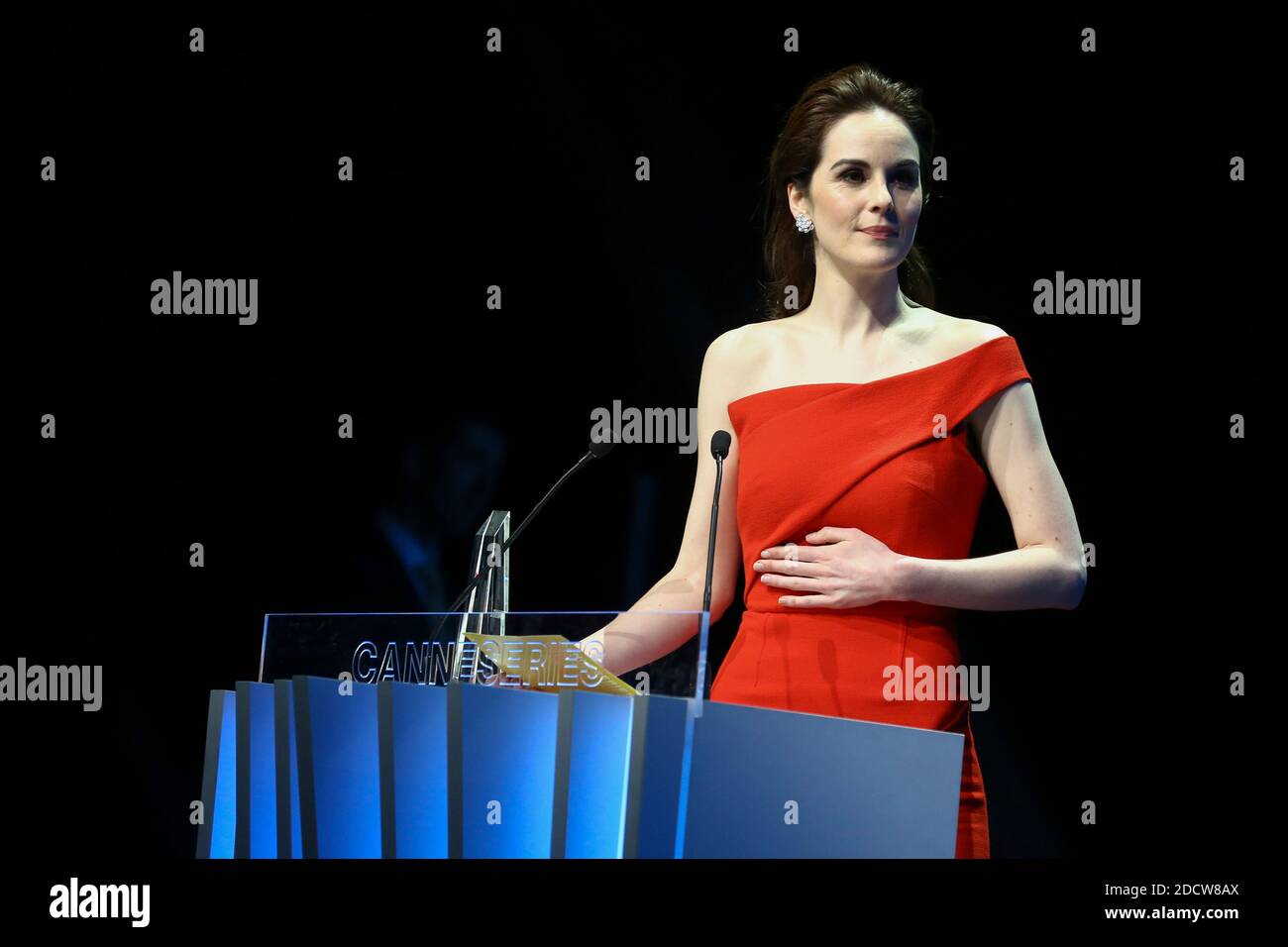 Michelle Dockery is receiving the Variety Award during the opening ...