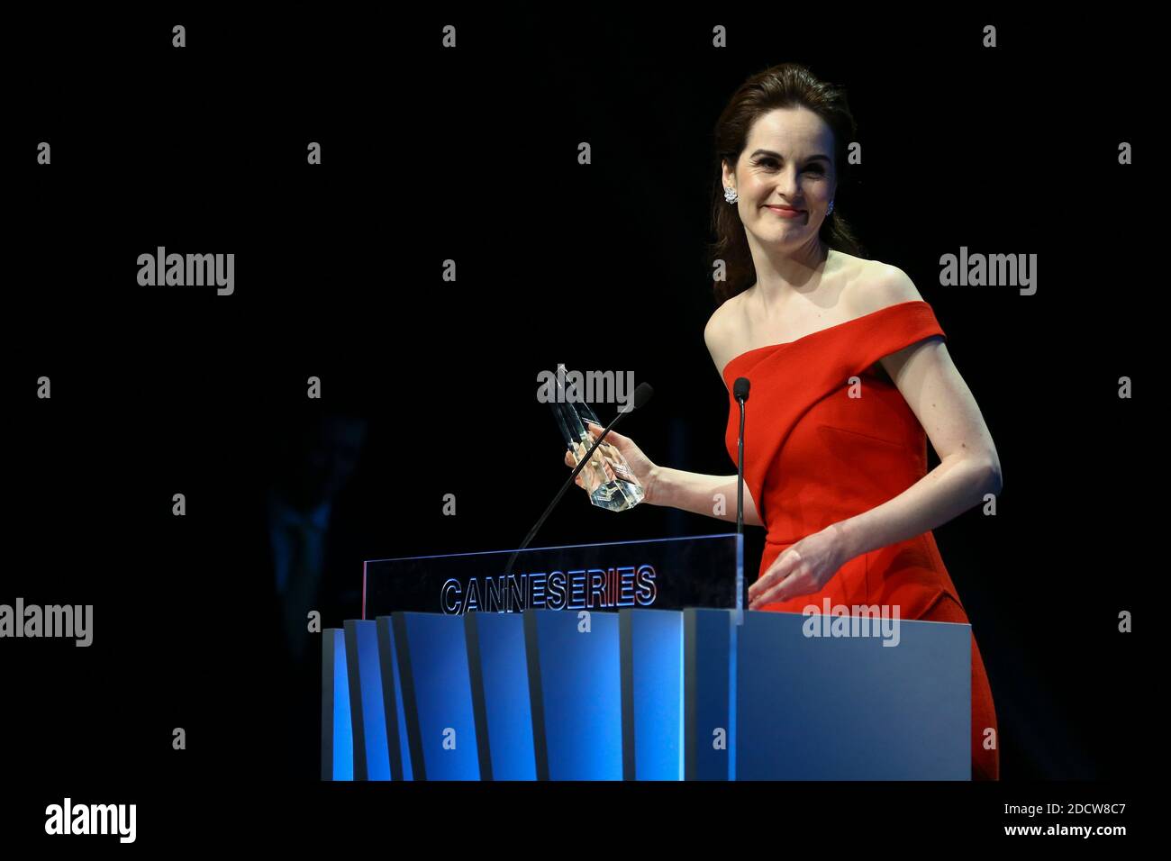 Michelle Dockery is receiving the Variety Award during the opening ...