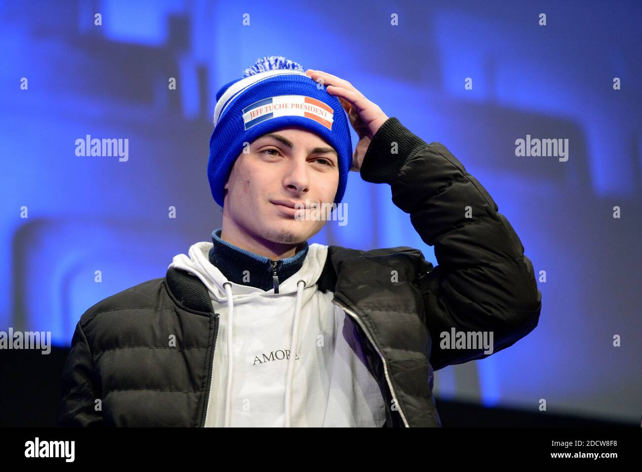 Theo Fernandez attending the screening of the film Les Tuche 3 during ...
