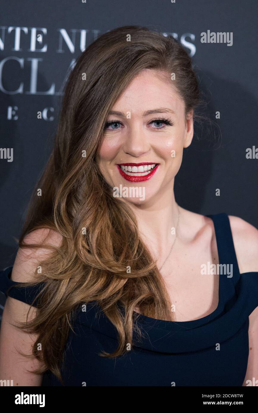 Cyrielle Joelle attends Fifty Shades Freed world premiere at Salle Pleyel on February 06, 2018 ...