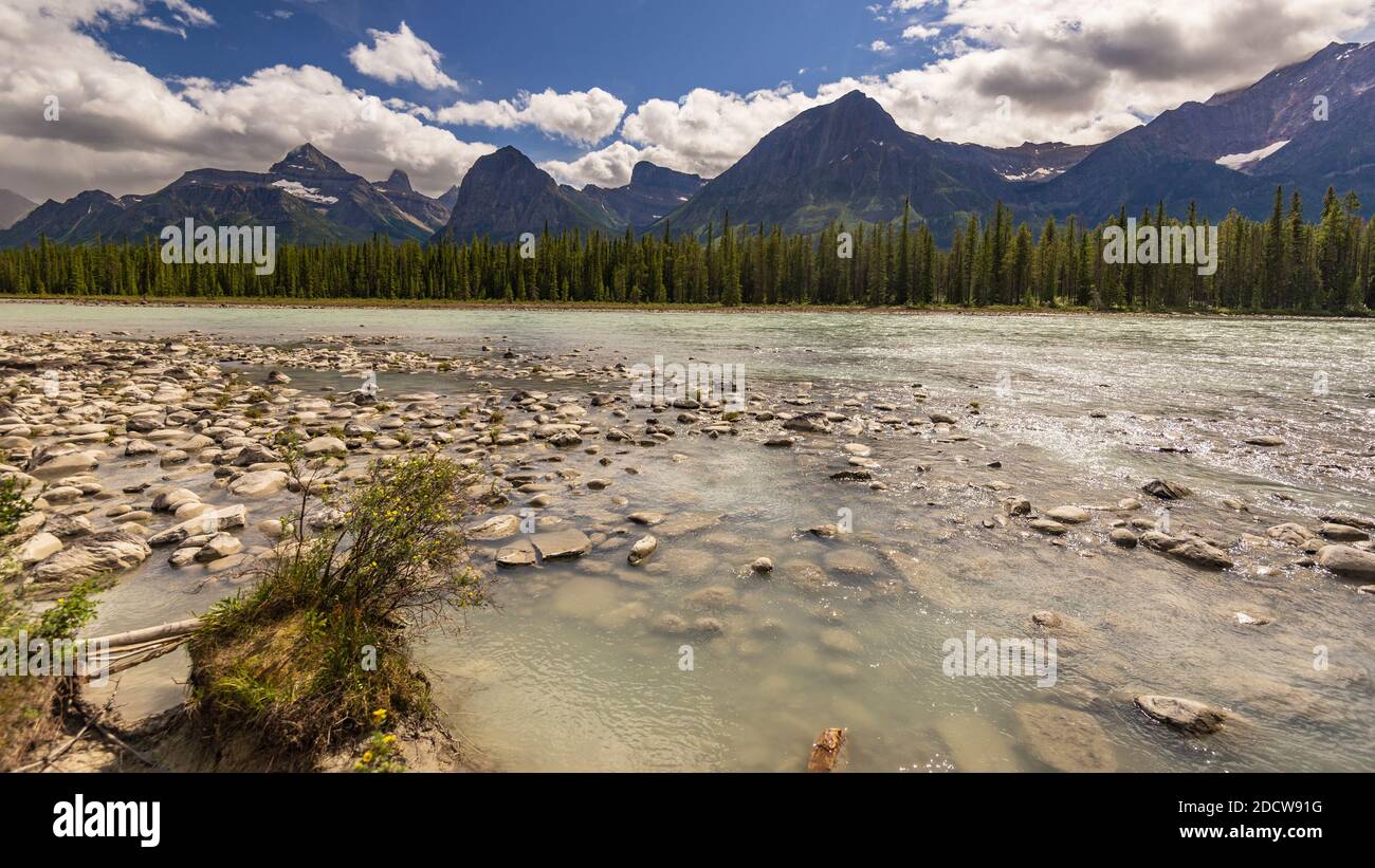 landscape shot over the route Prince George to Jasper, Canada Stock ...