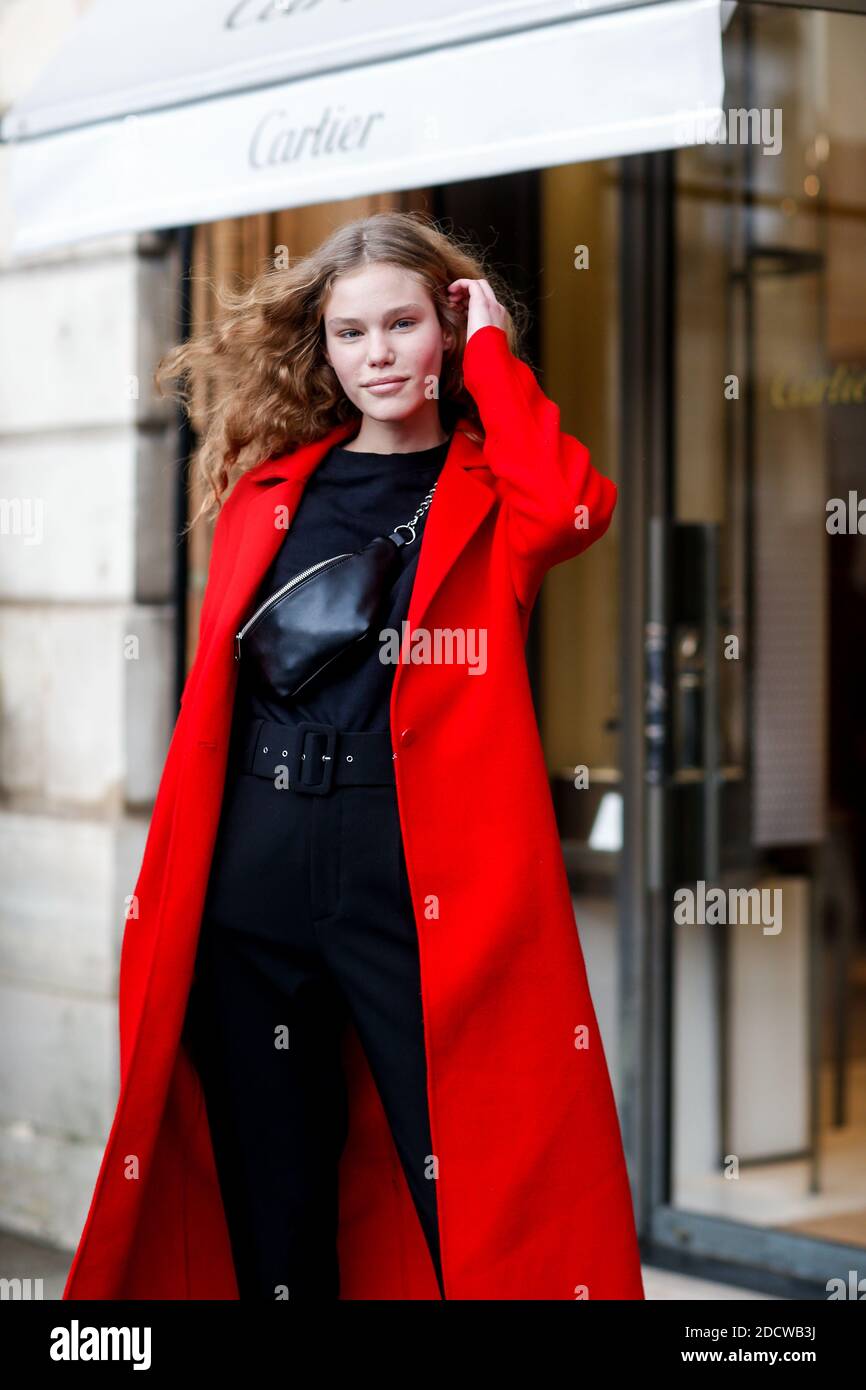 Street style, model Margo Millien after Schiaparelli Spring-Summer 2018 ...