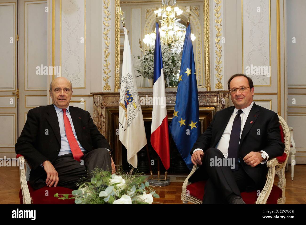 Former french president Francois Hollande meets former prime minister ...