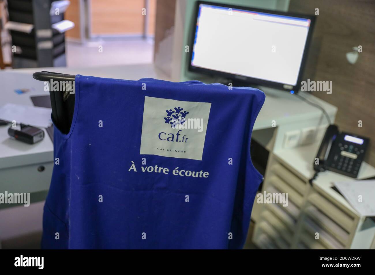 The offices of CAF (Family Allocations Office: Family-oriented sector ...