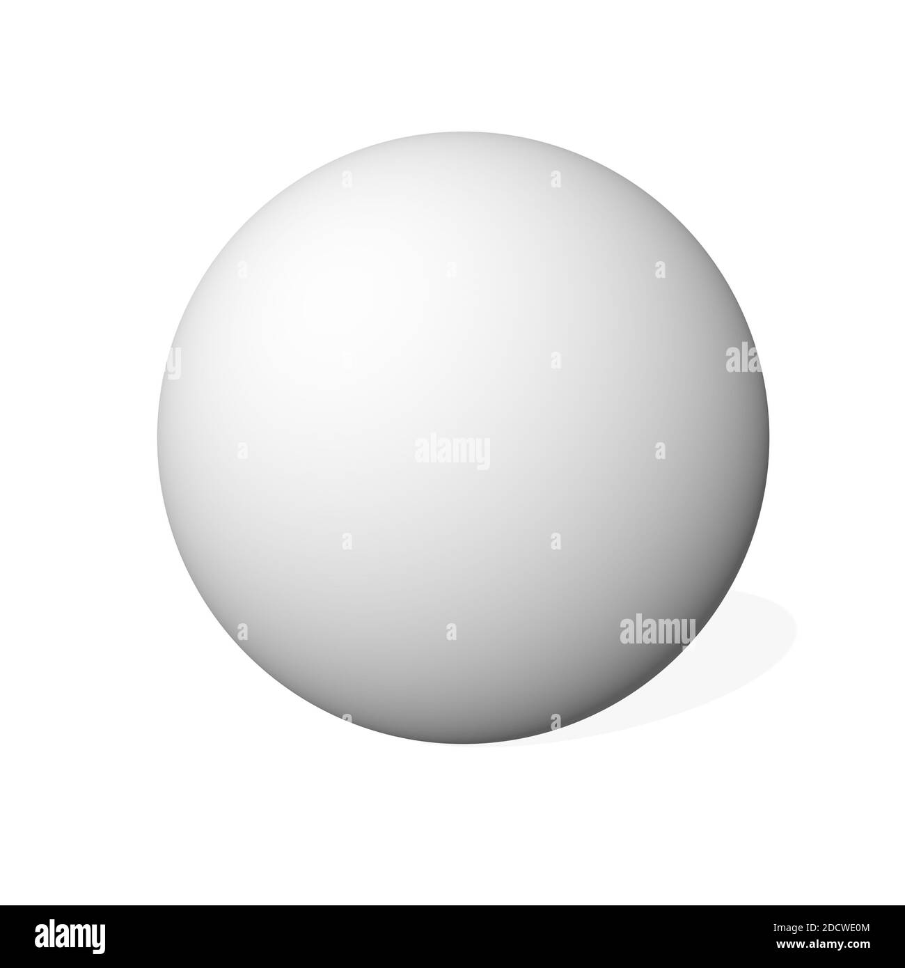 White sphere - 3D render Stock Photo - Alamy