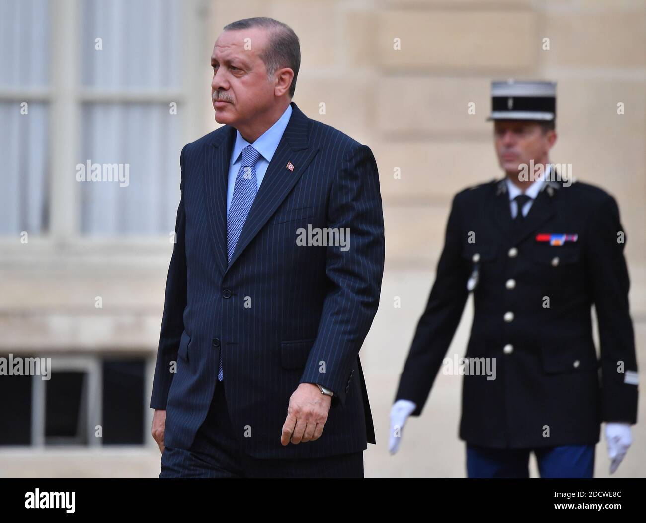 President of Turkey, Recep Tayyip Erdogan is welcomed by President of ...