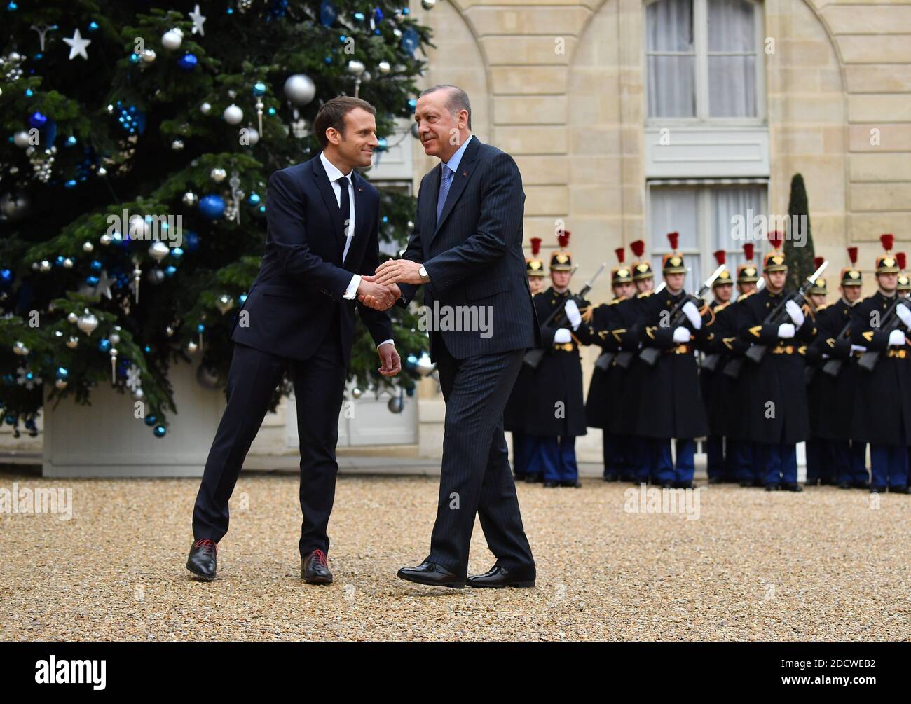 President of Turkey, Recep Tayyip Erdogan is welcomed by President of ...