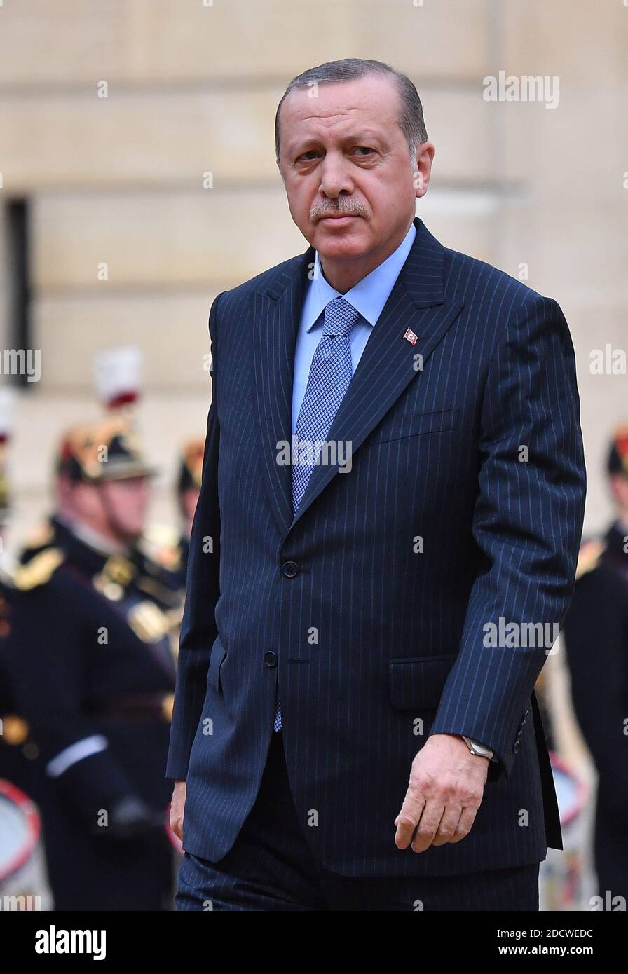 President of Turkey, Recep Tayyip Erdogan is welcomed by President of ...