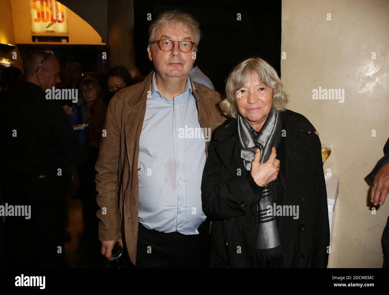 Dominique Besnehard et Marie-France Briere lors de la soiree en l ...