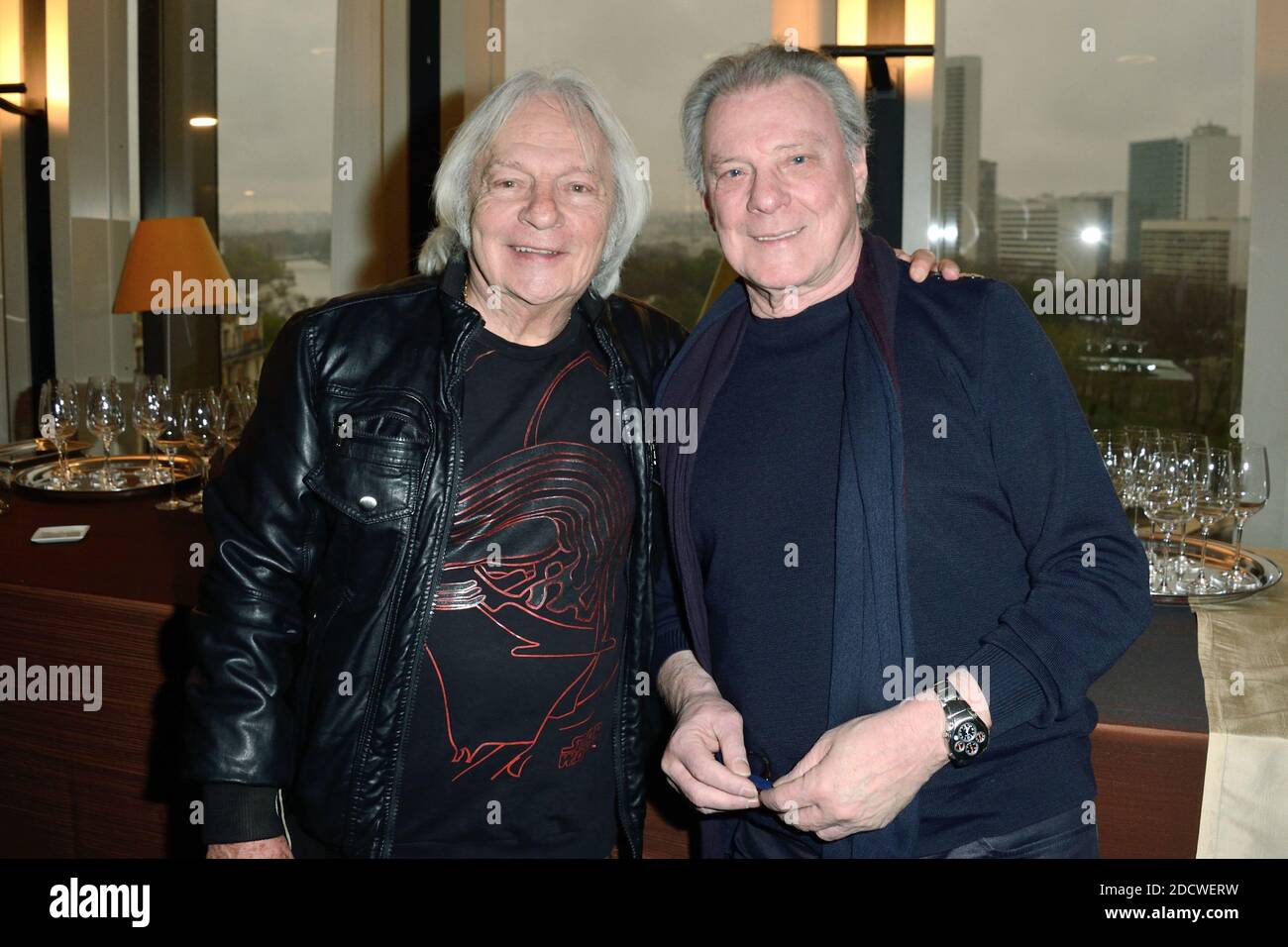 Jacques Monty et Herbert Leonard assistent a la ceremonie de remise des ...