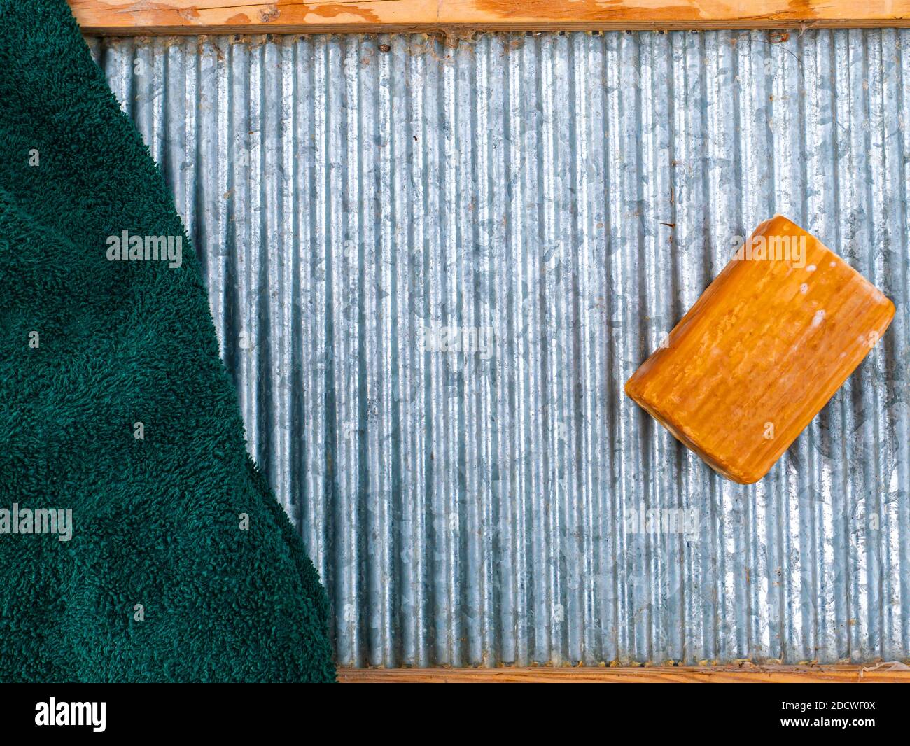 Retro household board for hand washing clothes Stock Photo - Alamy