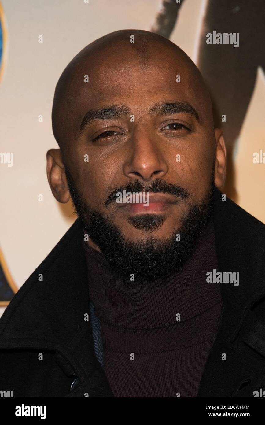 Stomy Bugsy attending the 'Black Panther' Paris Special Screening at Le ...