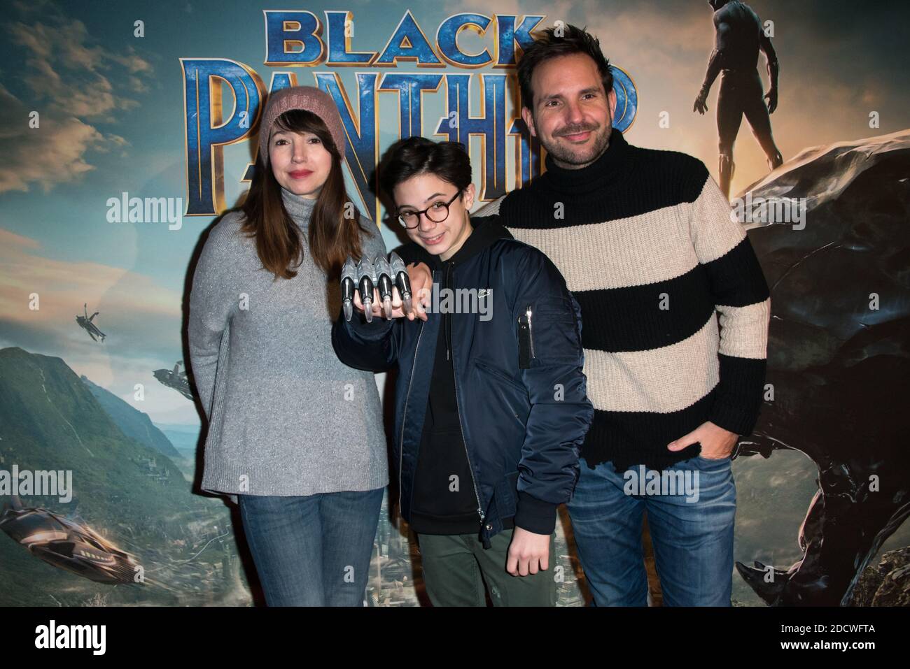 Christophe Michalak, Delphine McCarty attending the 'Black Panther ...