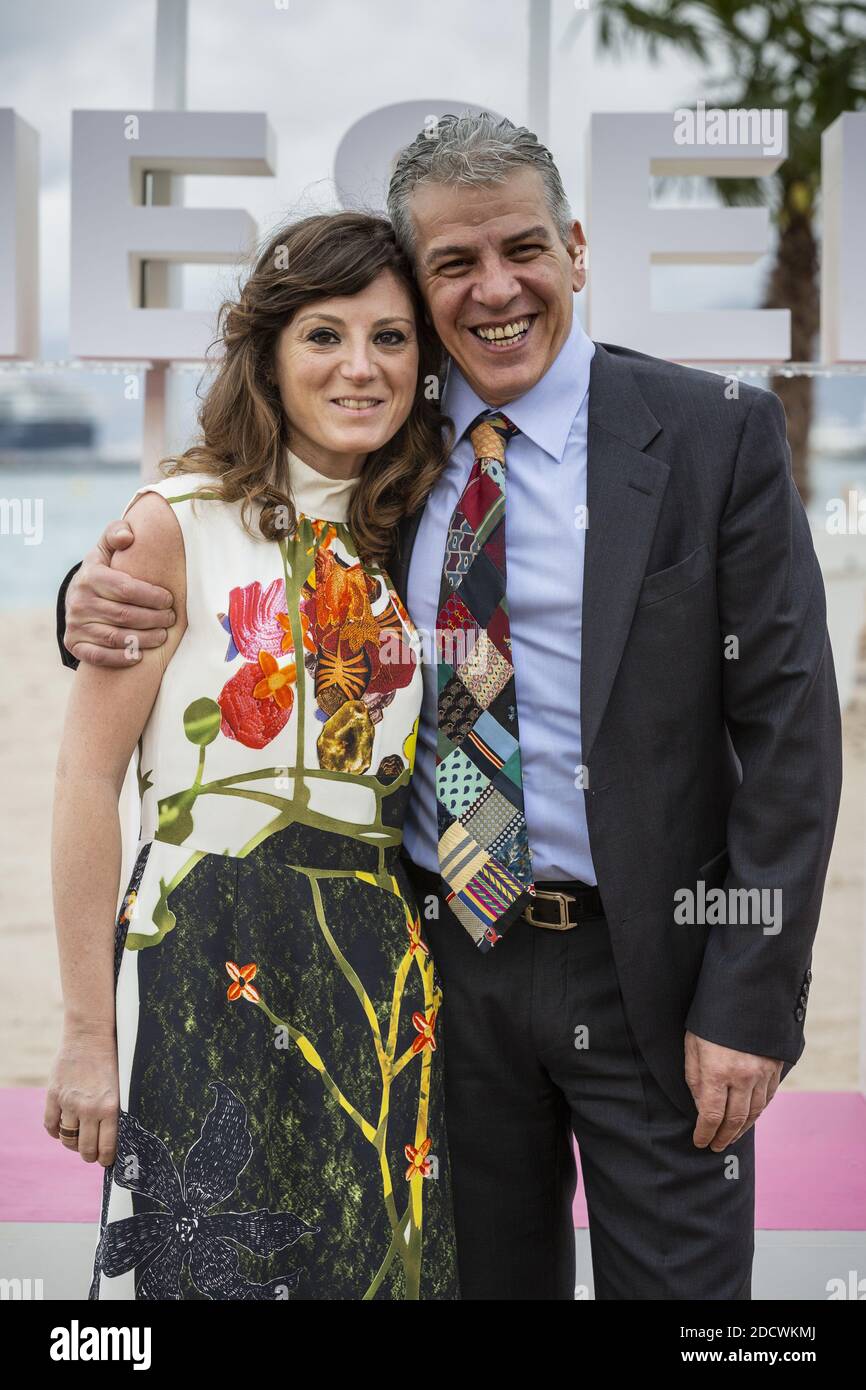 Alfonso Sabella and his wife pose at the Photocall of 'Il Cacciatore ...