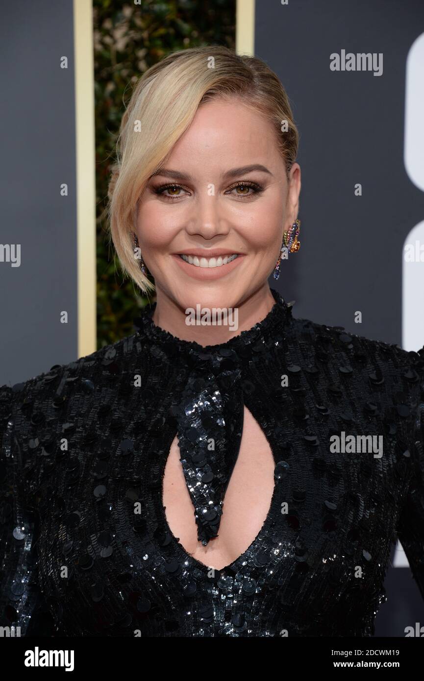 Abbie Cornish attending the 75th Annual Golden Globes Awards held at ...