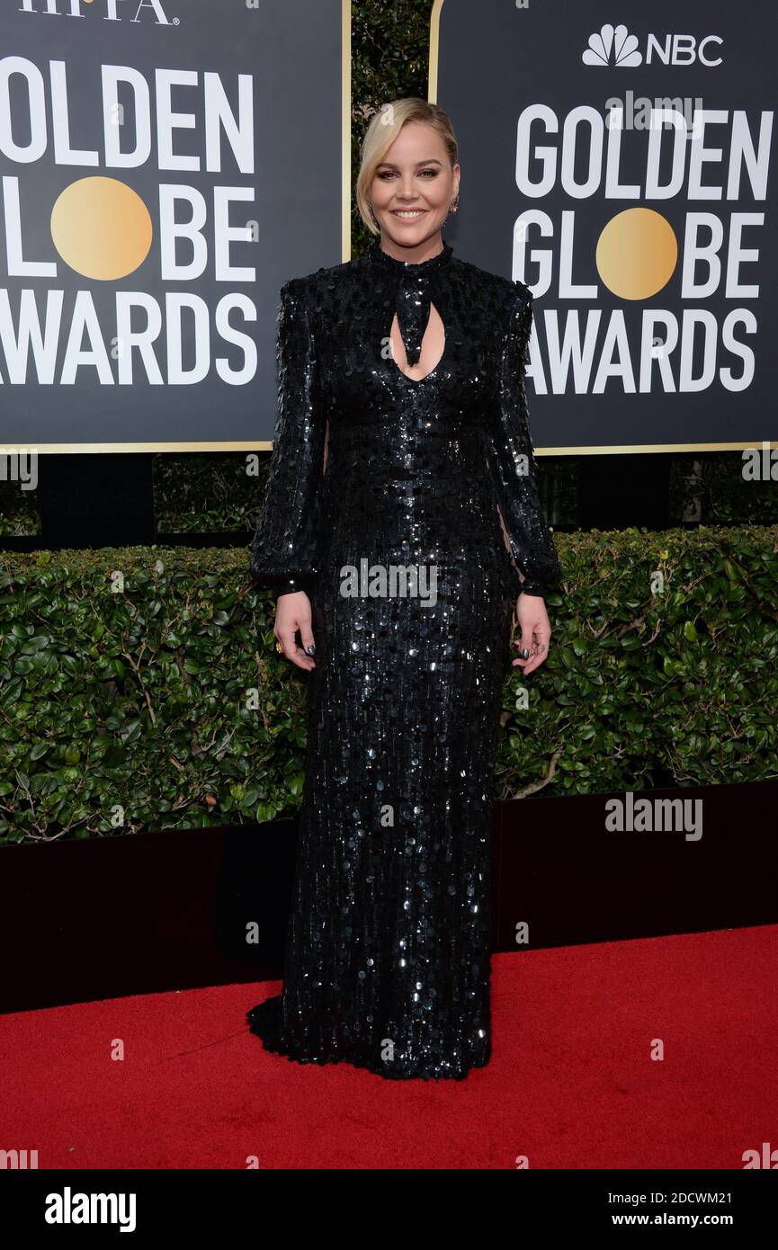 Abbie Cornish attending the 75th Annual Golden Globes Awards held at ...