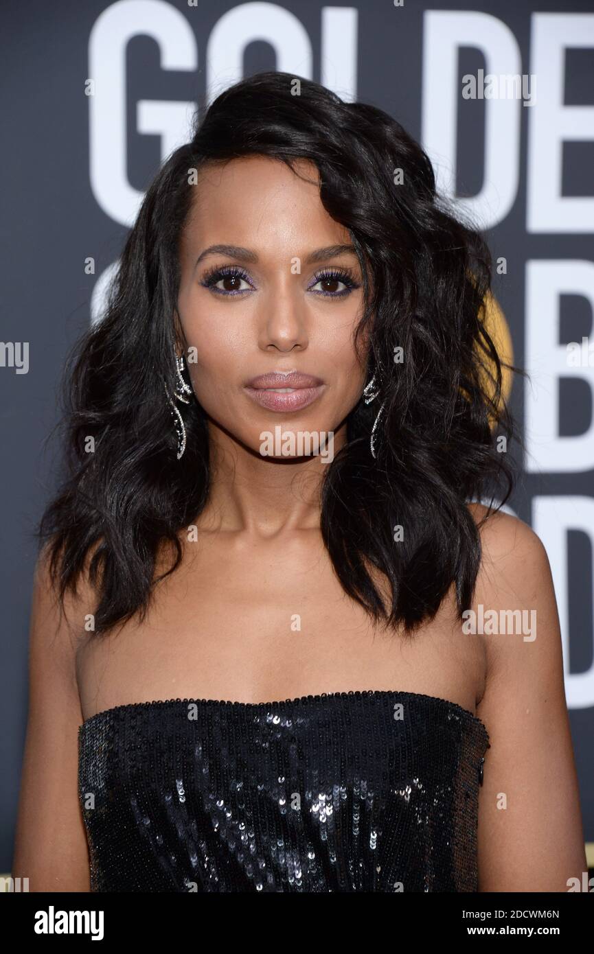 Kerry Washington attending the 75th Annual Golden Globes Awards held at ...