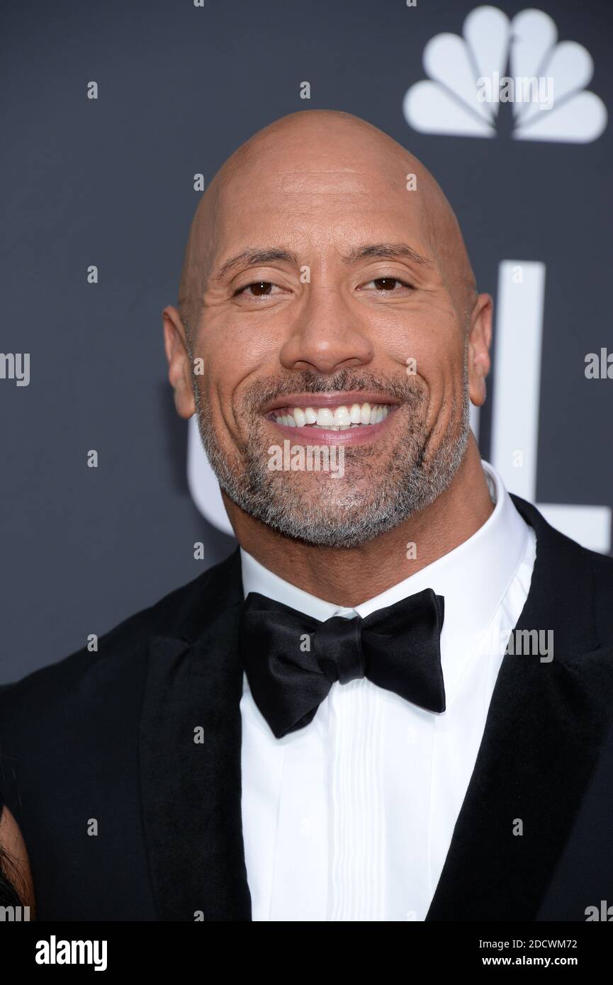 Dwayne Johnson attending the 75th Annual Golden Globes Awards held at ...