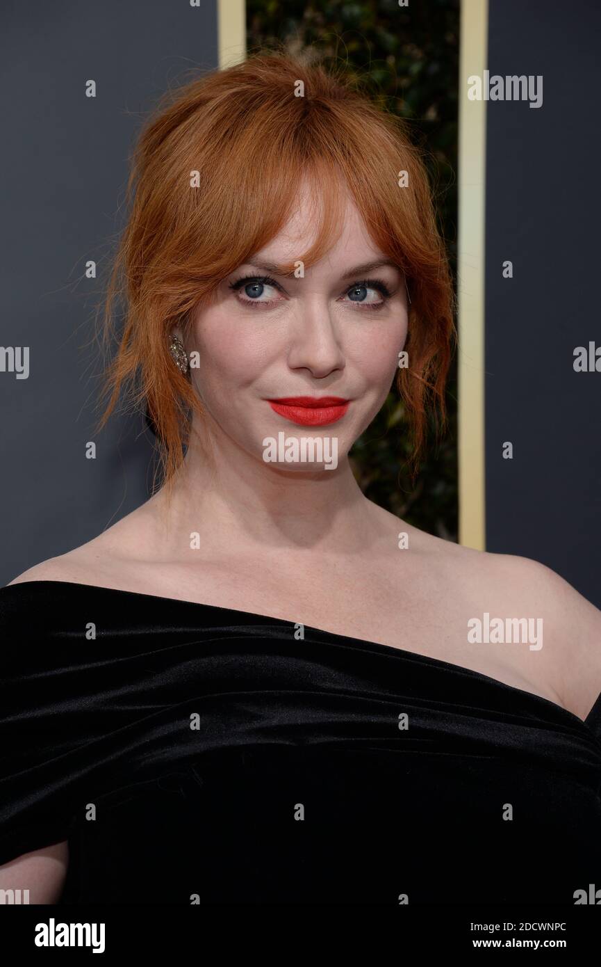 Christina Hendricks attending the 75th Annual Golden Globes Awards held ...
