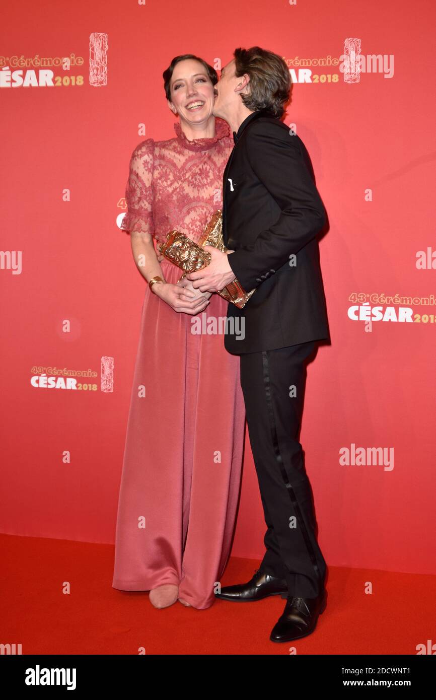 Swann Arlaud, Sara Giraudeau during the 43rd Annual Cesar Film Awards ...