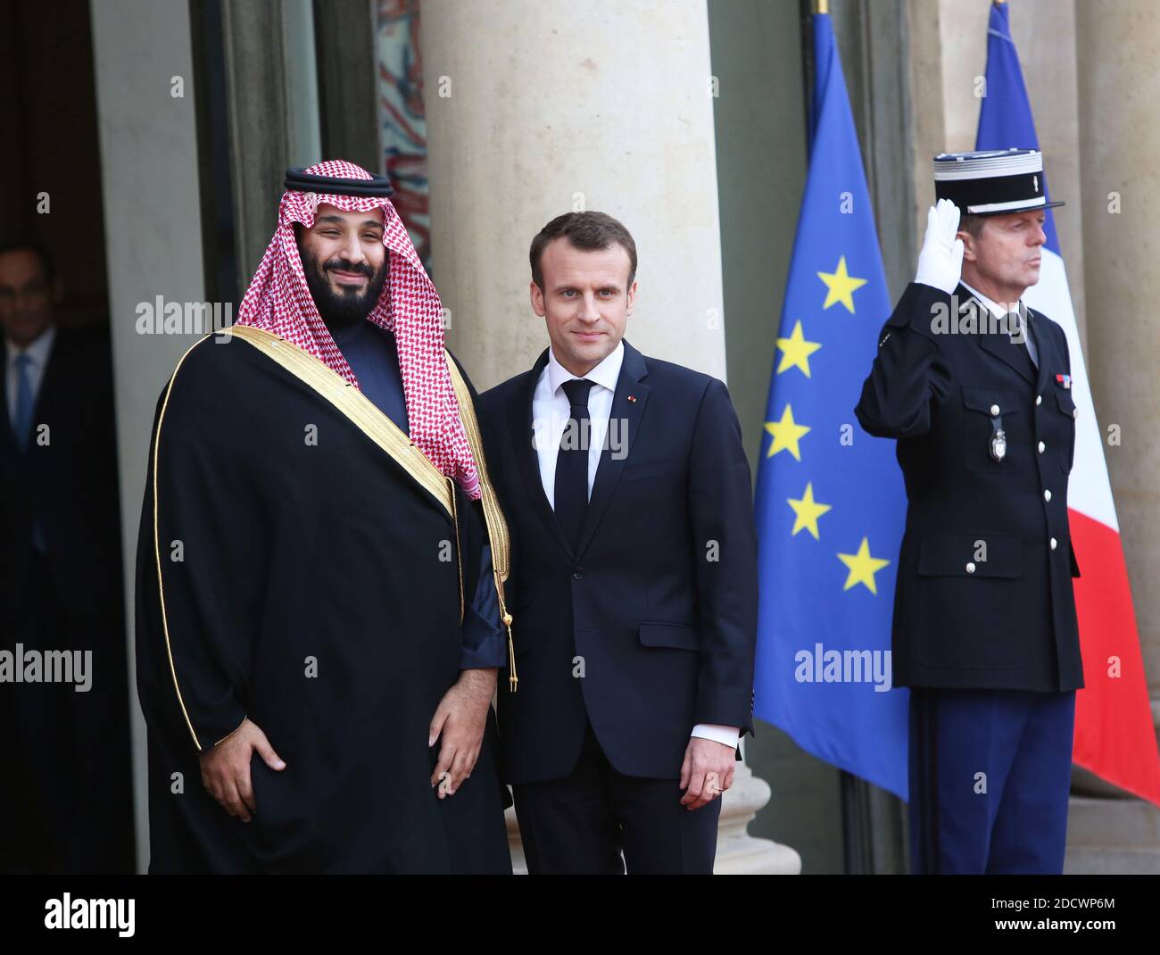 rench President Emmanuel Macron receives Saudi Crown Prince Mohammed ...